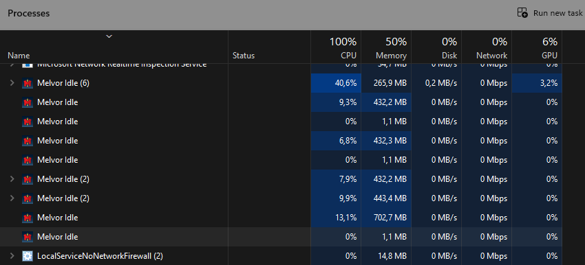[Bug]: 100% CPU Usage · Issue #3054 · MelvorIdle/melvoridle.github.io · GitHub