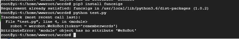 AttributeError: 'module' object has no attribute 'WeRoBot' · Issue #567 · offu/WeRoBot · GitHub