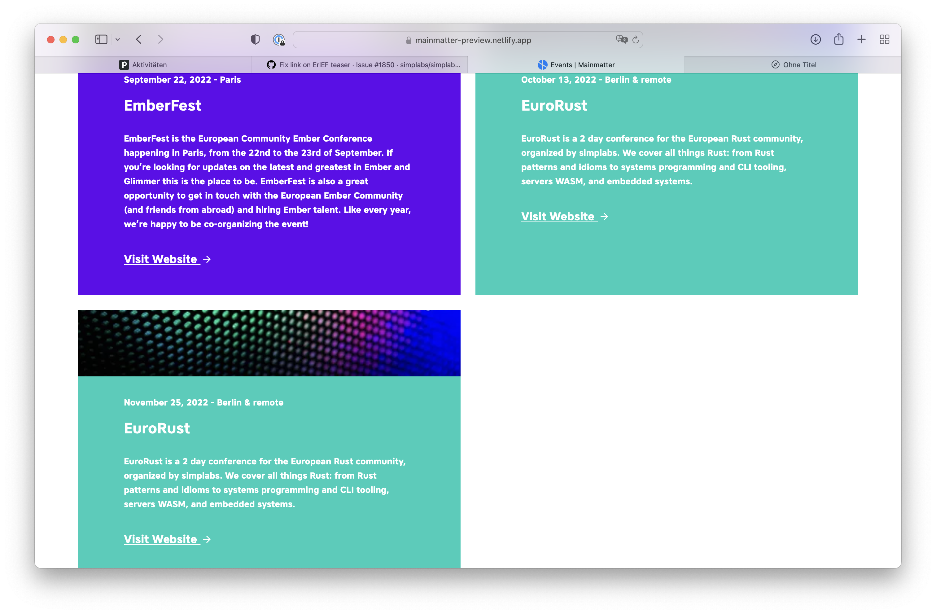 EuroRust is duplicated · Issue #1851 · mainmatter/mainmatter.com · GitHub