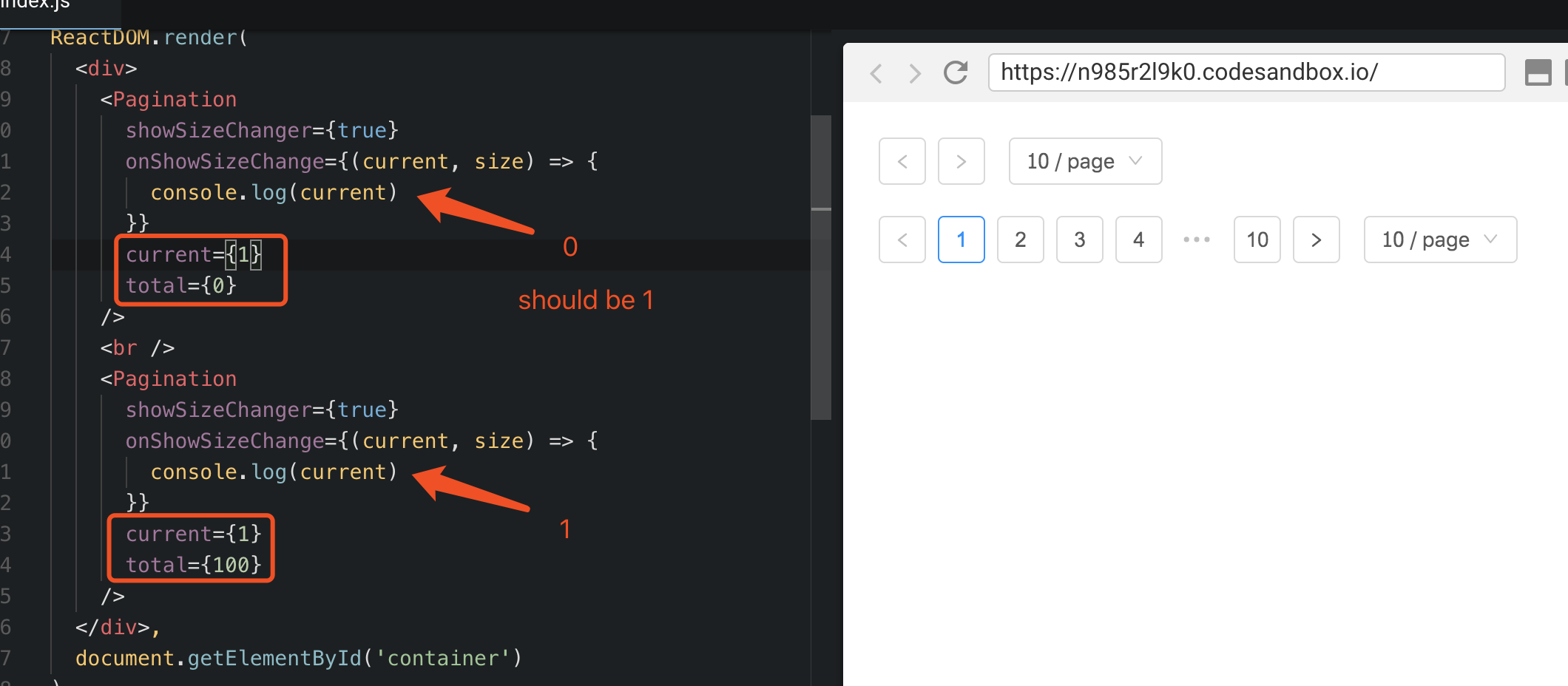 Pagination Issue Issue 10524 Ant Design Ant Design Github