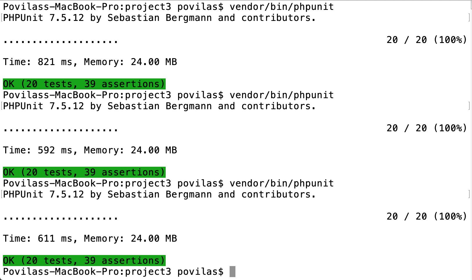 On Running Phpunit One Of The Feature Tests Fails · Issue 5