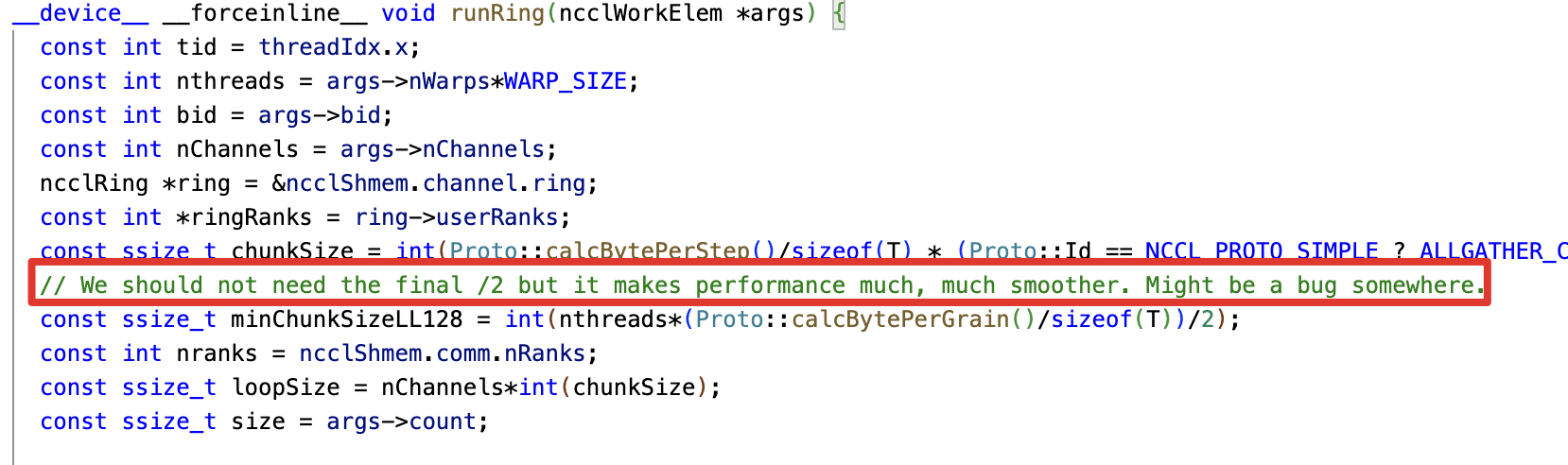 We Should Not Need The Final 2 But It Makes Performance Much Much Smoother Might Be A Bug
