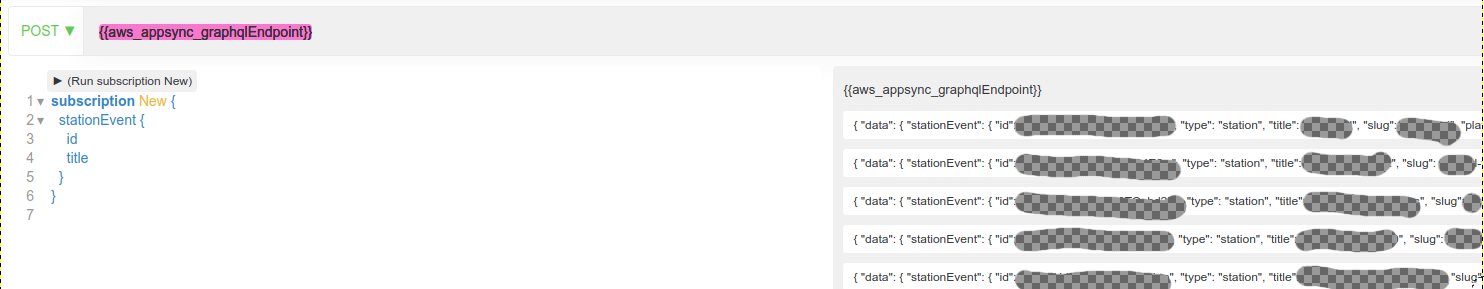 AppSync subscription support · Issue #1352 · altair-graphql/altair · GitHub