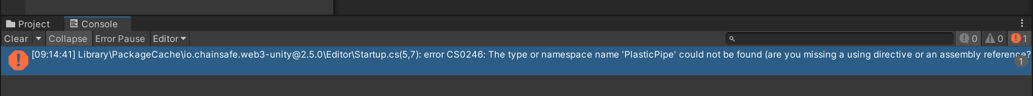 Compile error when import chainsafe unity sdk · Issue #747 · ChainSafe/web3.unity · GitHub