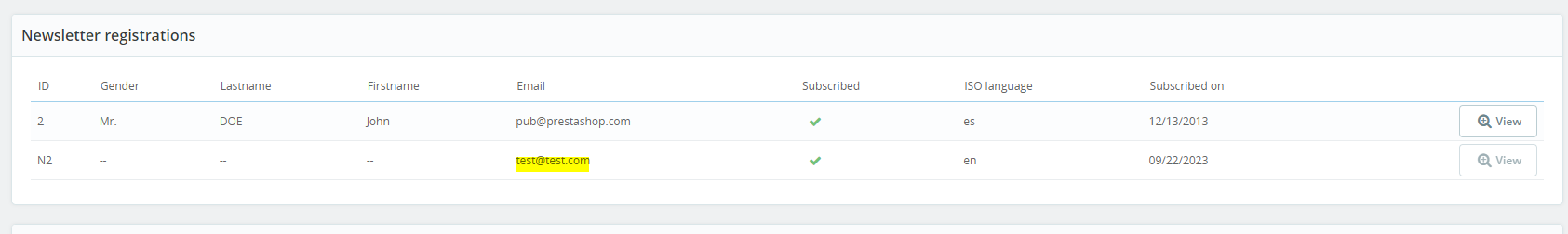 Customer subscription lost after registration · Issue #34035 · PrestaShop/PrestaShop · GitHub