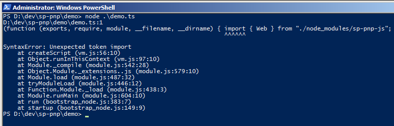 After import pnp got a lot error in terminal.(TypeScript) · Issue #289 · SharePoint/PnP-JS-Core ...