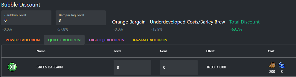 Alchemy bubble discount working only for 2 steps or more · Issue #186 ...