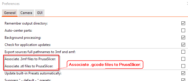 [FR] Add option "Associate .gcode files to PrusaSlicer" · Issue #7214 · prusa3d/PrusaSlicer · GitHub