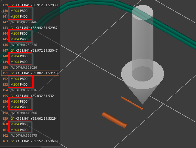 Excessive M204 Commands in thin walls · Issue #7224 · prusa3d/PrusaSlicer · GitHub
