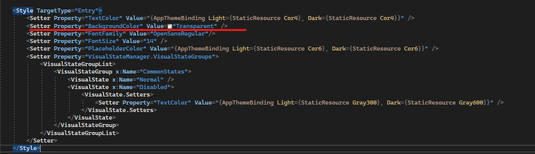 Entry show without Underline or Bottom line in MAUI GA · Issue #7487 · dotnet/maui · GitHub