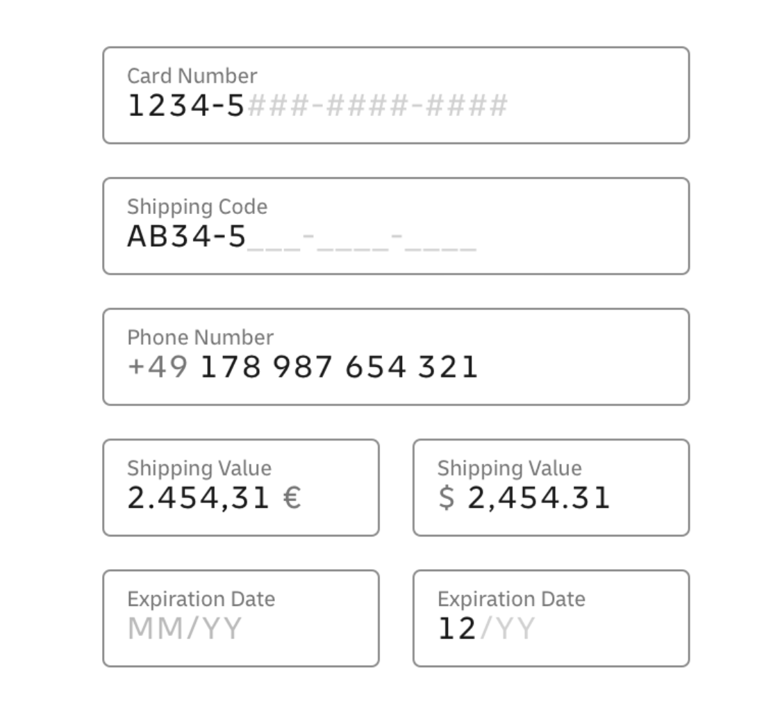 Input Fields: Formatted Text Fields · Issue #24 · sprinteins/se-uilib · GitHub