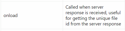 [typescript] onload function has no response param · Issue #462 · pqina/filepond · GitHub