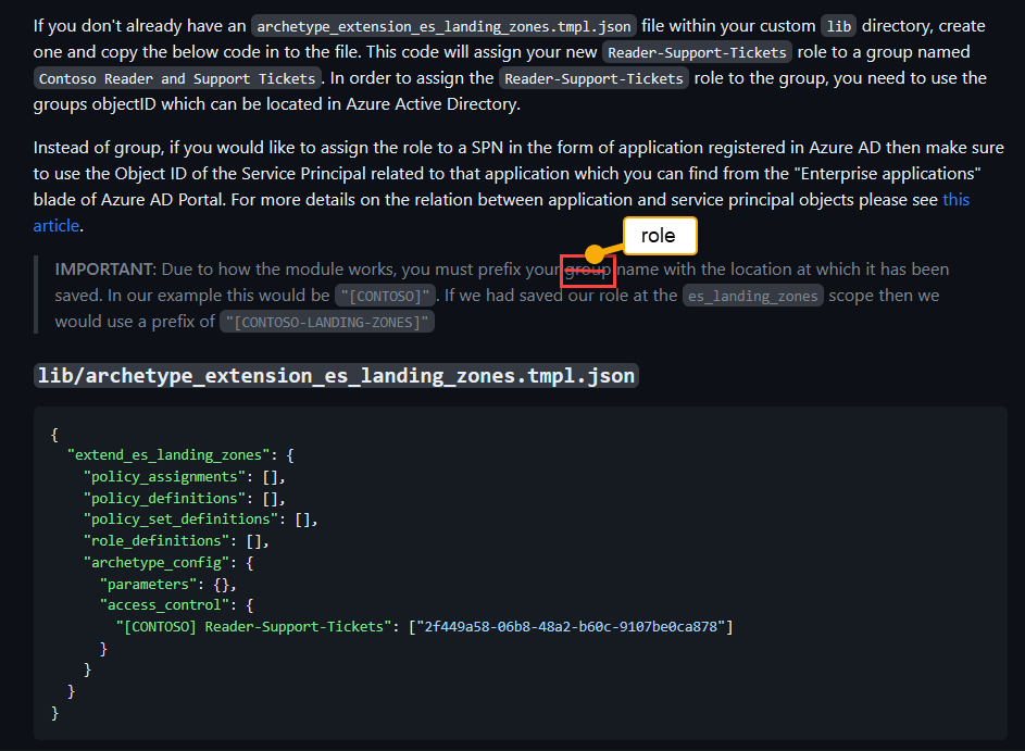 Typo in documentation noticed: "group" should be replaced with "role" · Issue #722 · Azure ...