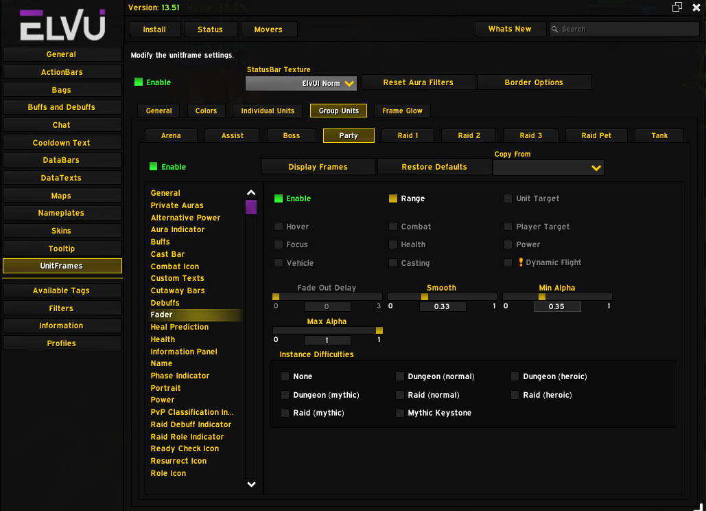 Party Frames fade in combat · Issue #1100 · tukui-org/ElvUI · GitHub