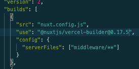Build fails with new Error · Issue #369 · nuxt/vercel-builder · GitHub