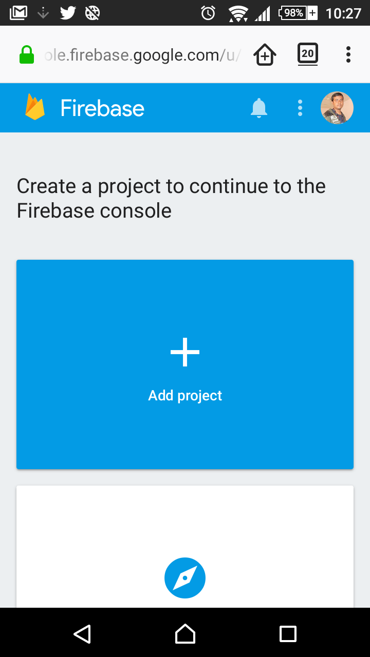 console.firebase.google.com - design is broken · Issue #16272 ...