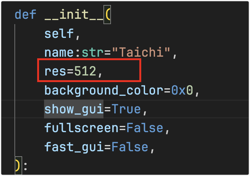 ti.GUI Constructor parameter type hint with pylance · Issue #8416 · taichi-dev/taichi · GitHub