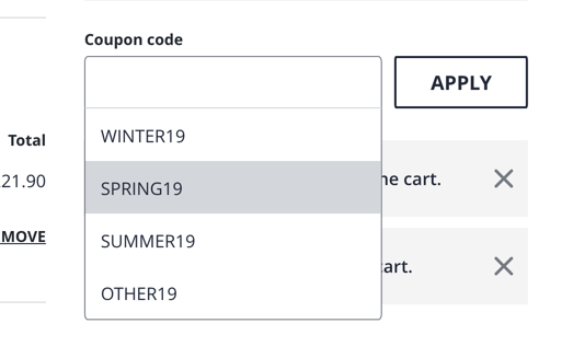 Improve Carts Coupons Inputselect Field · Issue 6023 · Sapspartacus · Github