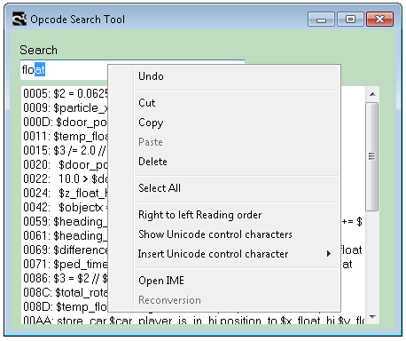 Opcode Search Tool Enhancements · Issue #76 · sannybuilder/dev · GitHub