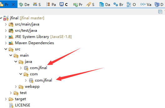 Project Explorer project enables Java elements Maven. There are multiple directories, such as ...