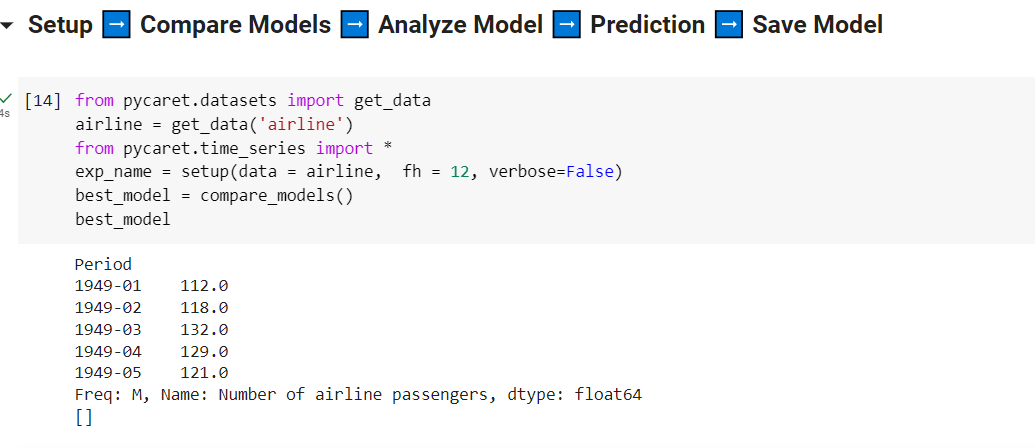 [BUG]: Time series compare_models() returning empty list · Issue #3530 · pycaret/pycaret · GitHub