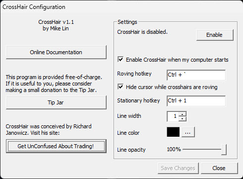 Add Option for "Stationary Hotkey" to Lock Mouse Pointer Crosshair in ...