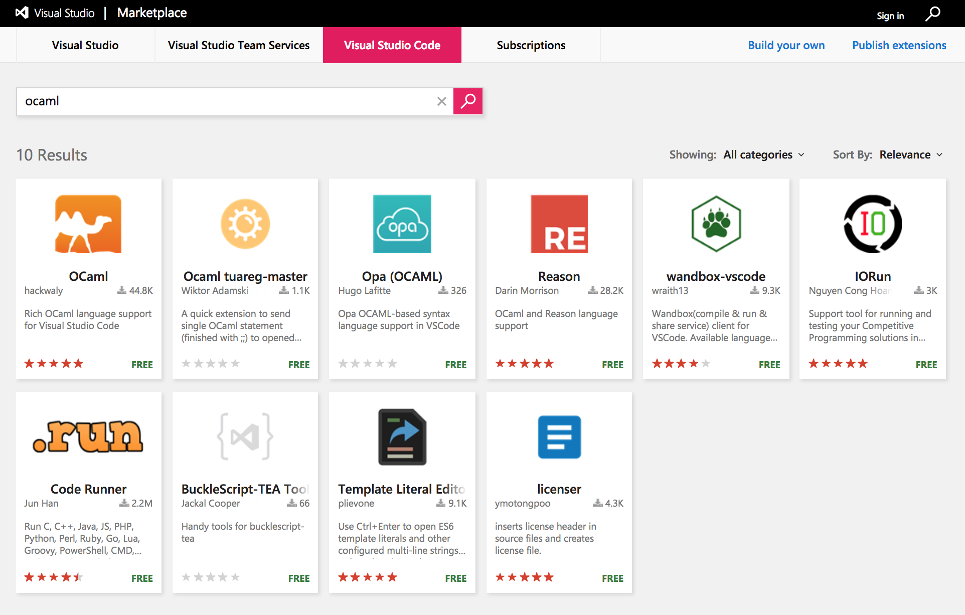 Create an OCaml extension · Issue #151 · reasonml-editor/vscode-reasonml · GitHub