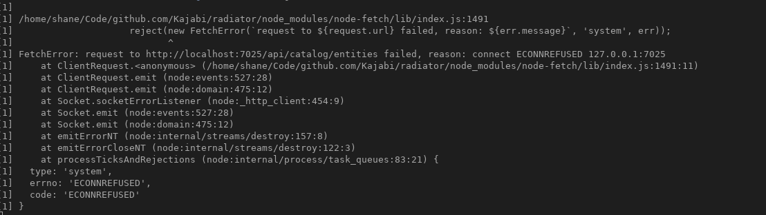 ECONNREFUSED error when using CatalogClient in backend plugin · Issue #13431 · backstage ...