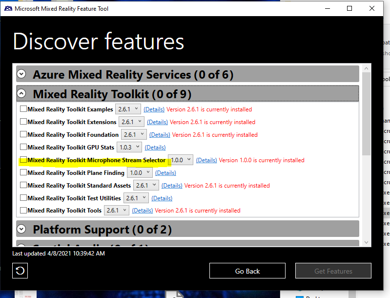 Microphone Stream Selector didn't work. · Issue #9779 · microsoft ...