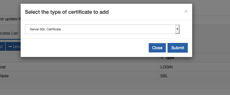 Wrong Buttons When Adding Certificates · Issue 3147 · Eclipse Kura 