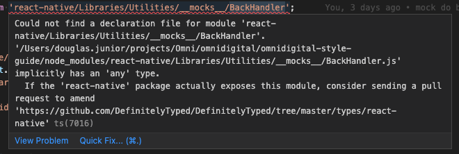 Add types to "__mocks__/BackHandler.js" · Issue #34356 · facebook/react-native · GitHub