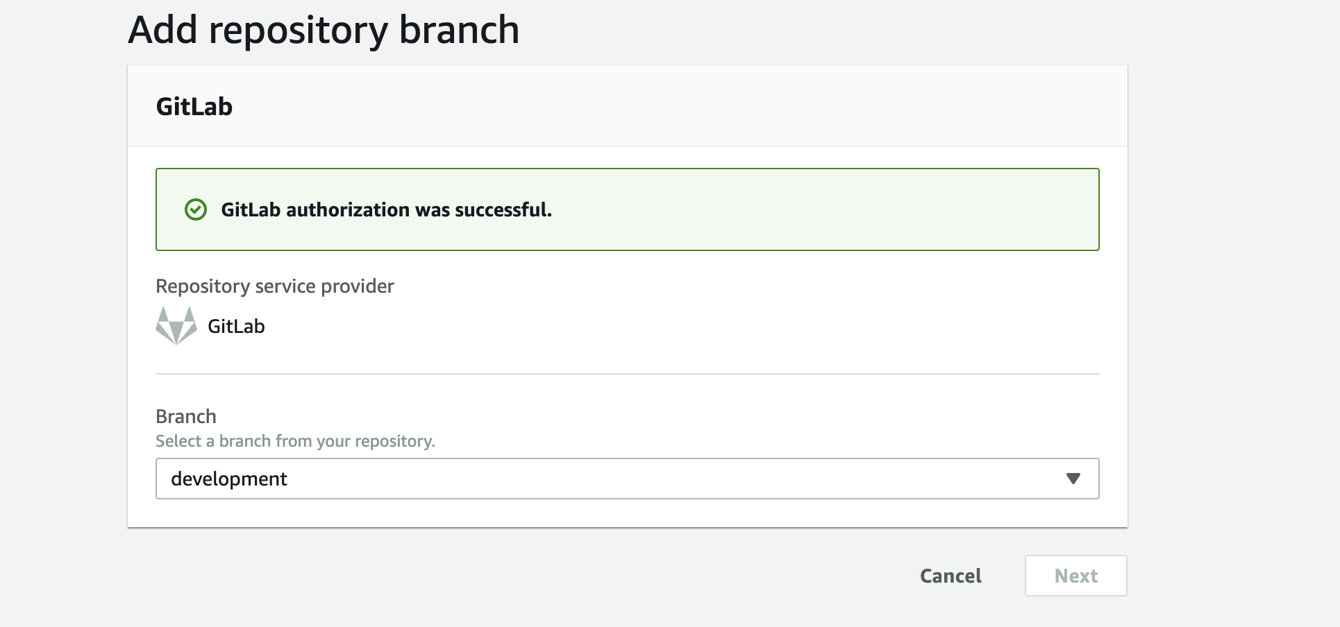 Add Gitlab Branch Next Button Is Grey · Issue 446 · Aws Amplifyamplify Hosting · Github