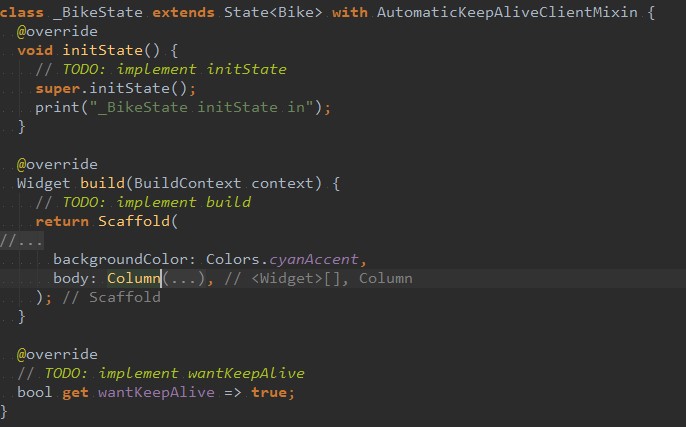After adding AutomaticKeepAliveClient Mixin, the program will not run. · Issue #30418 · flutter ...