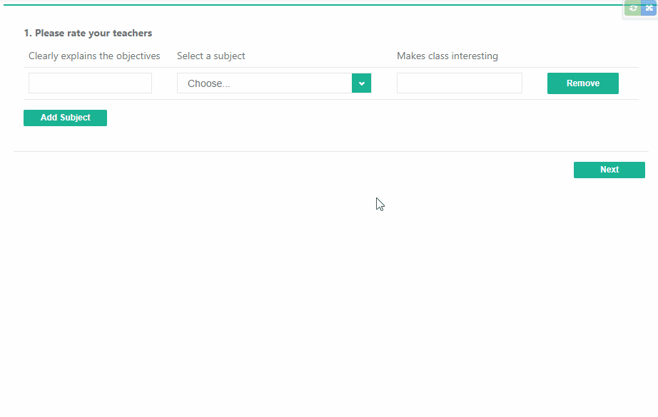 Selecting other option with no input from drop down list and no error message is displayed ...