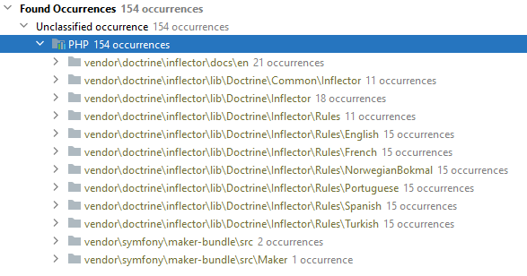 User Deprecated: The "Doctrine\Common\Inflector\Inflector::classify" method is deprecated and ...
