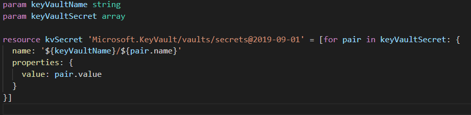 Name On Microsoftkeyvaultvaultsaccesspolicies Generates Error · Issue 2040 · Azurebicep