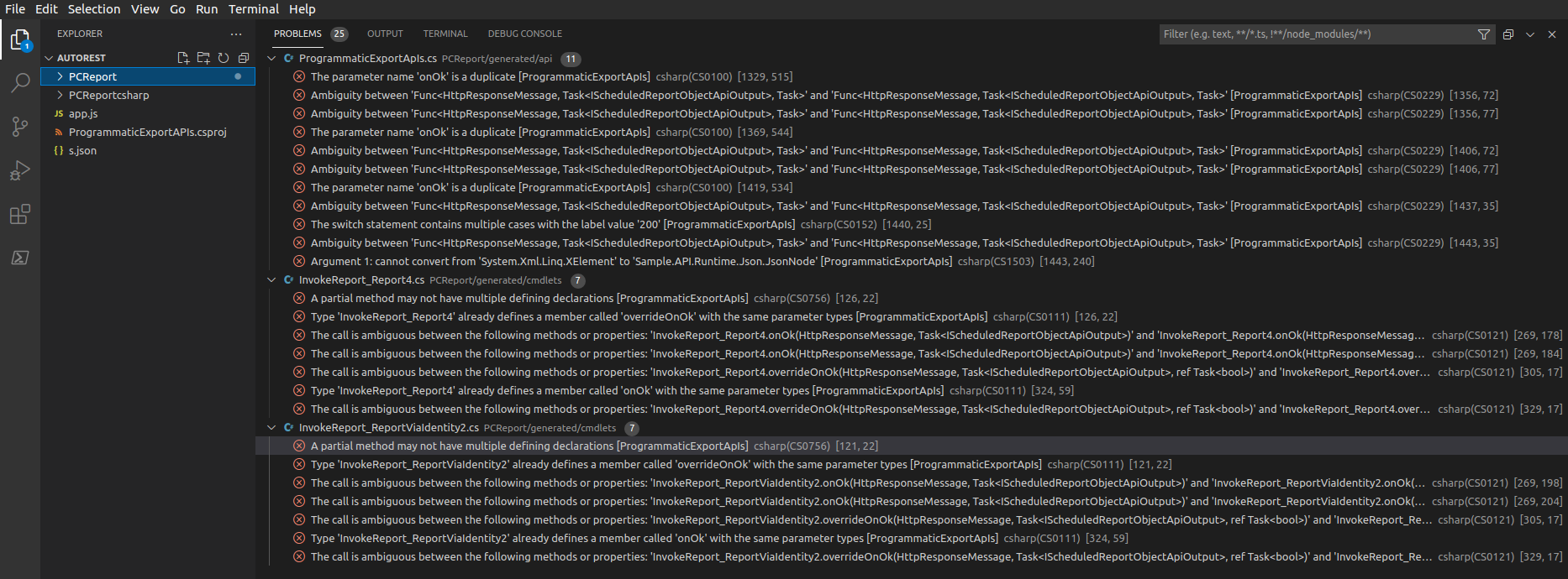 Duplicate parameter and partial method · Issue #776 · Azure/autorest.powershell · GitHub