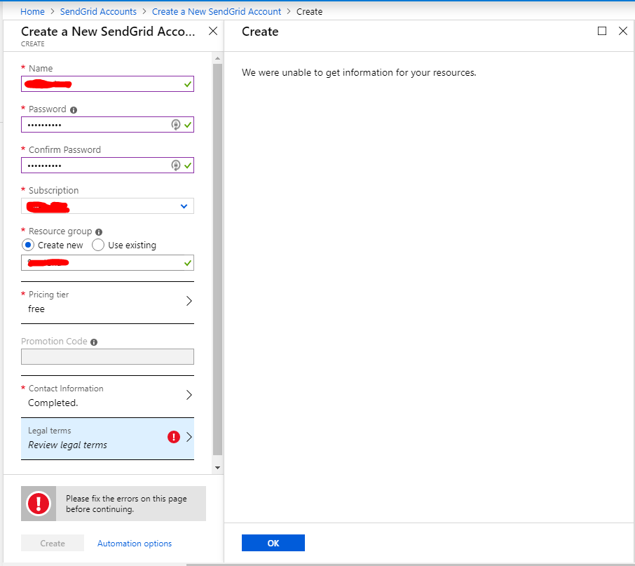 Azure SendGrid signup broken · Issue #5474 · sendgrid/docs · GitHub