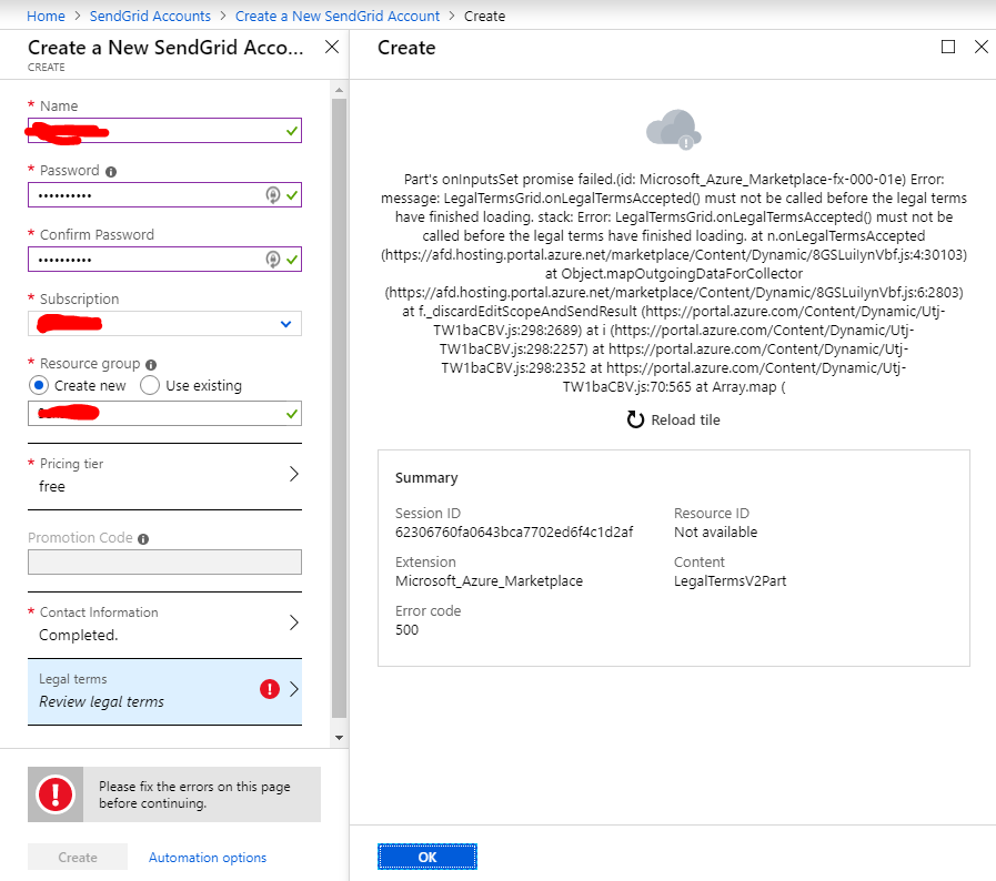 Azure SendGrid signup broken · Issue #5474 · sendgrid/docs · GitHub
