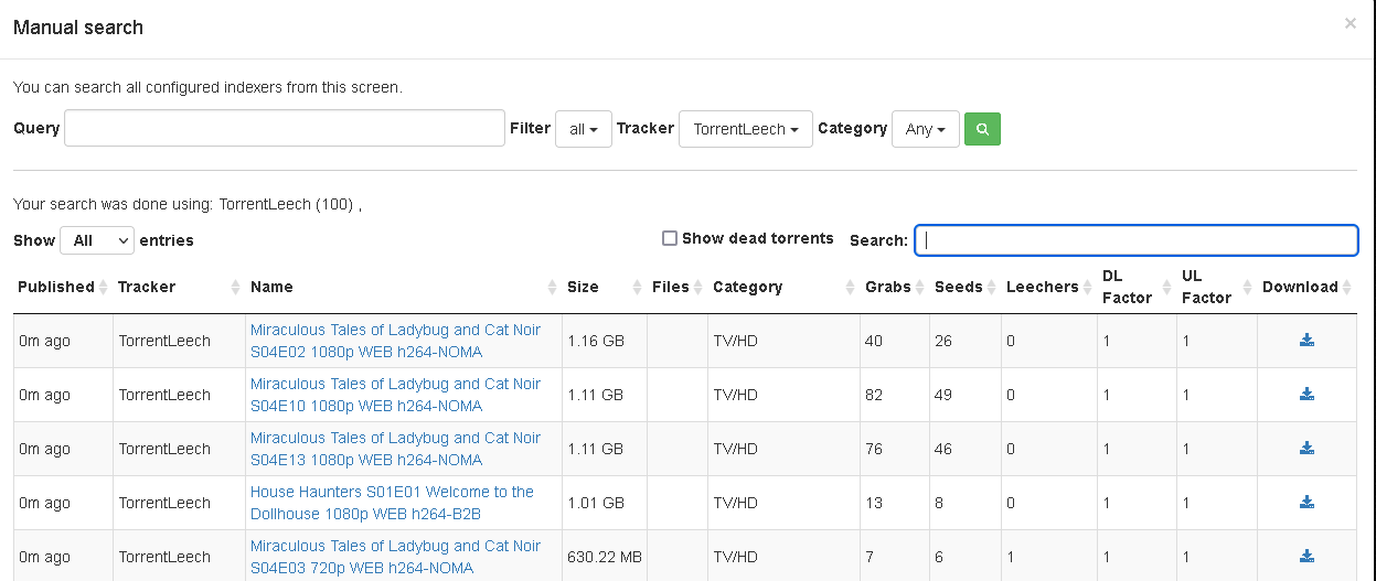 Torrentleech not caching torrents · Issue #12503 · Jackett/Jackett · GitHub