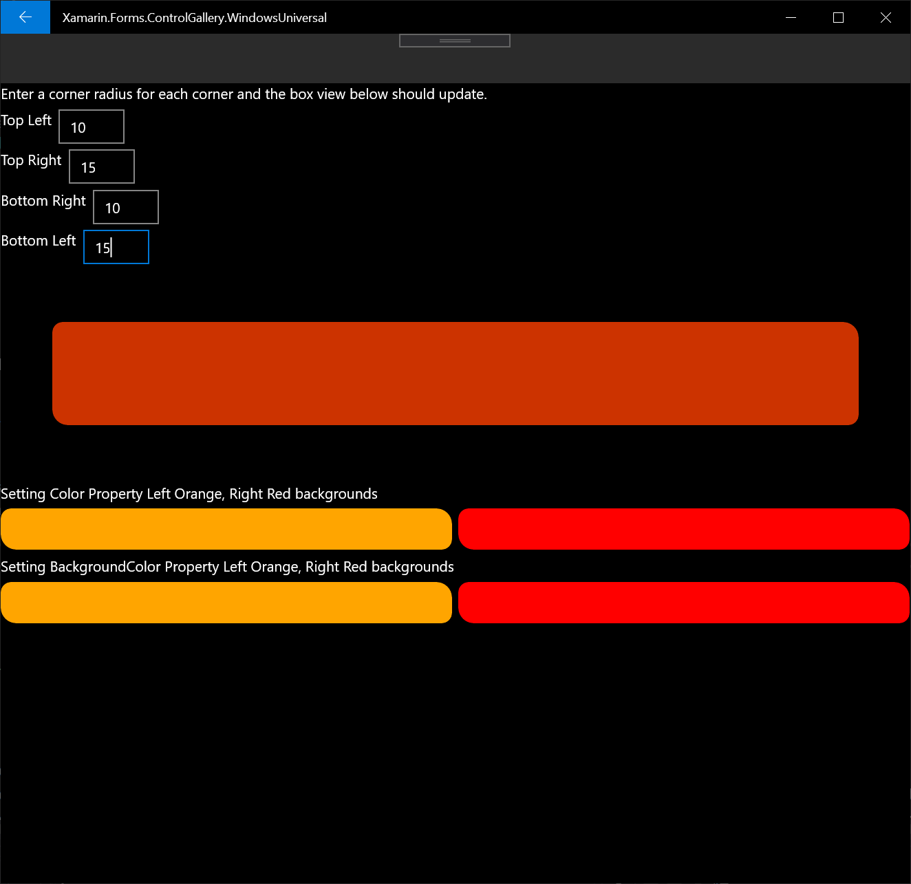 [Bug] [UWP] BoxView Color confused in 4.6 · Issue #10528 · xamarin/Xamarin.Forms · GitHub