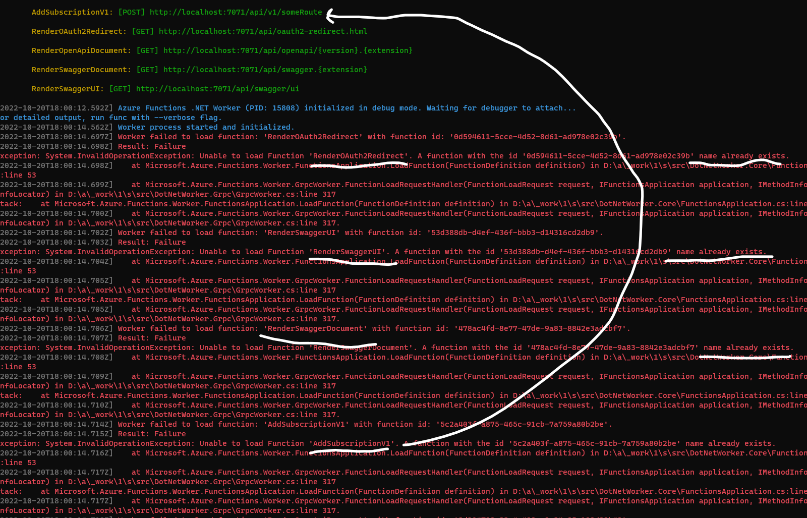 6 Isolated Issue A Function With Id Guid Name Already Exists · Issue 501 · Azure Azure