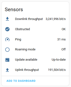 Starlink integration reports throughput in bps instead of mbps · Issue #87133 · home-assistant ...