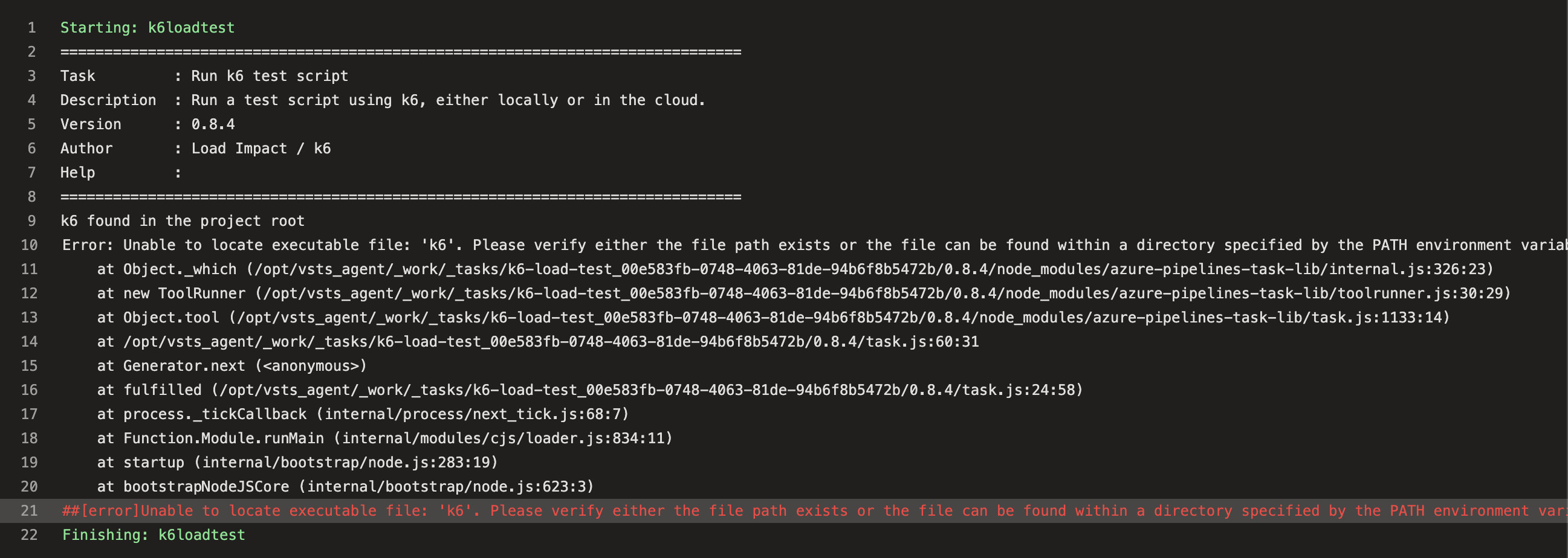 Extension cannot find k6 binary · Issue #18 · grafana/k6-azure-pipelines-extension · GitHub