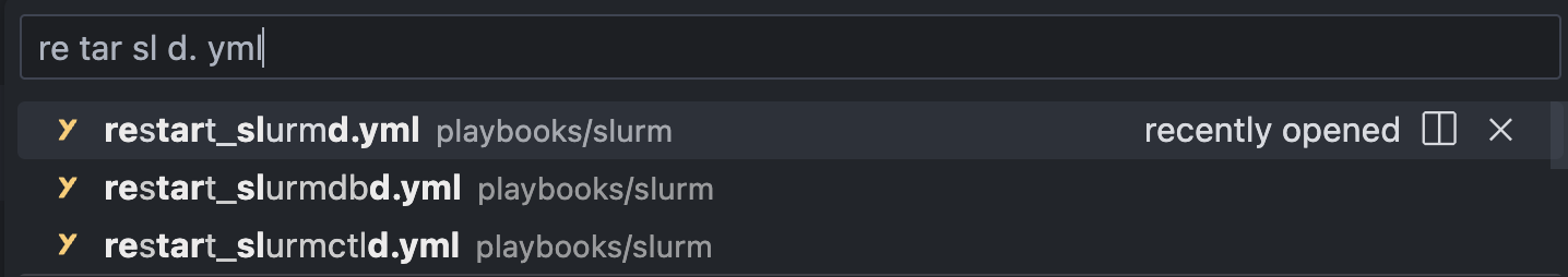 Fuzzy searching is inconsistent between various pickers · Issue #194448 · microsoft/vscode · GitHub