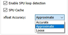 [Feature Request] Change xfloat accuracy to a drop-down · Issue #11523 · RPCS3/rpcs3 · GitHub