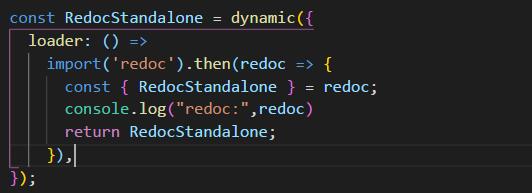 webpack: can not get redoc component · Issue #892 · Redocly/redoc · GitHub