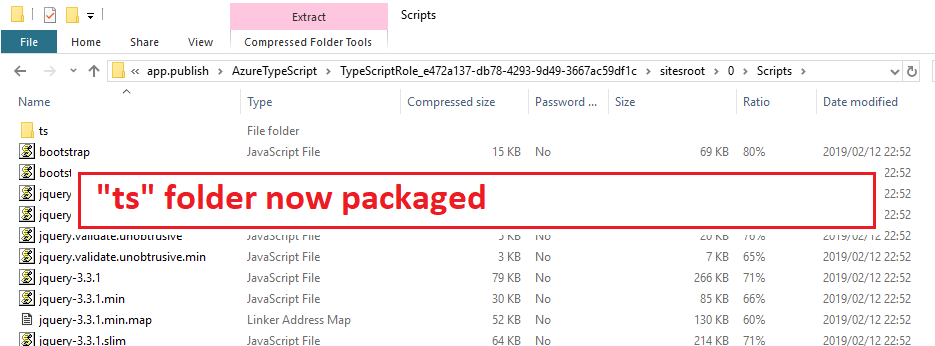 Generated JS files not included when publishing to Azure cloud service · Issue #29888 ...