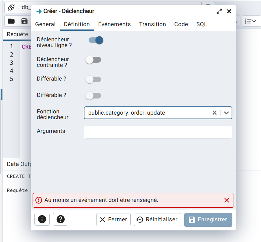 Cant Create Trigger After Update Of With Pgadmin · Issue 5790 · Pgadmin Orgpgadmin4 · Github 