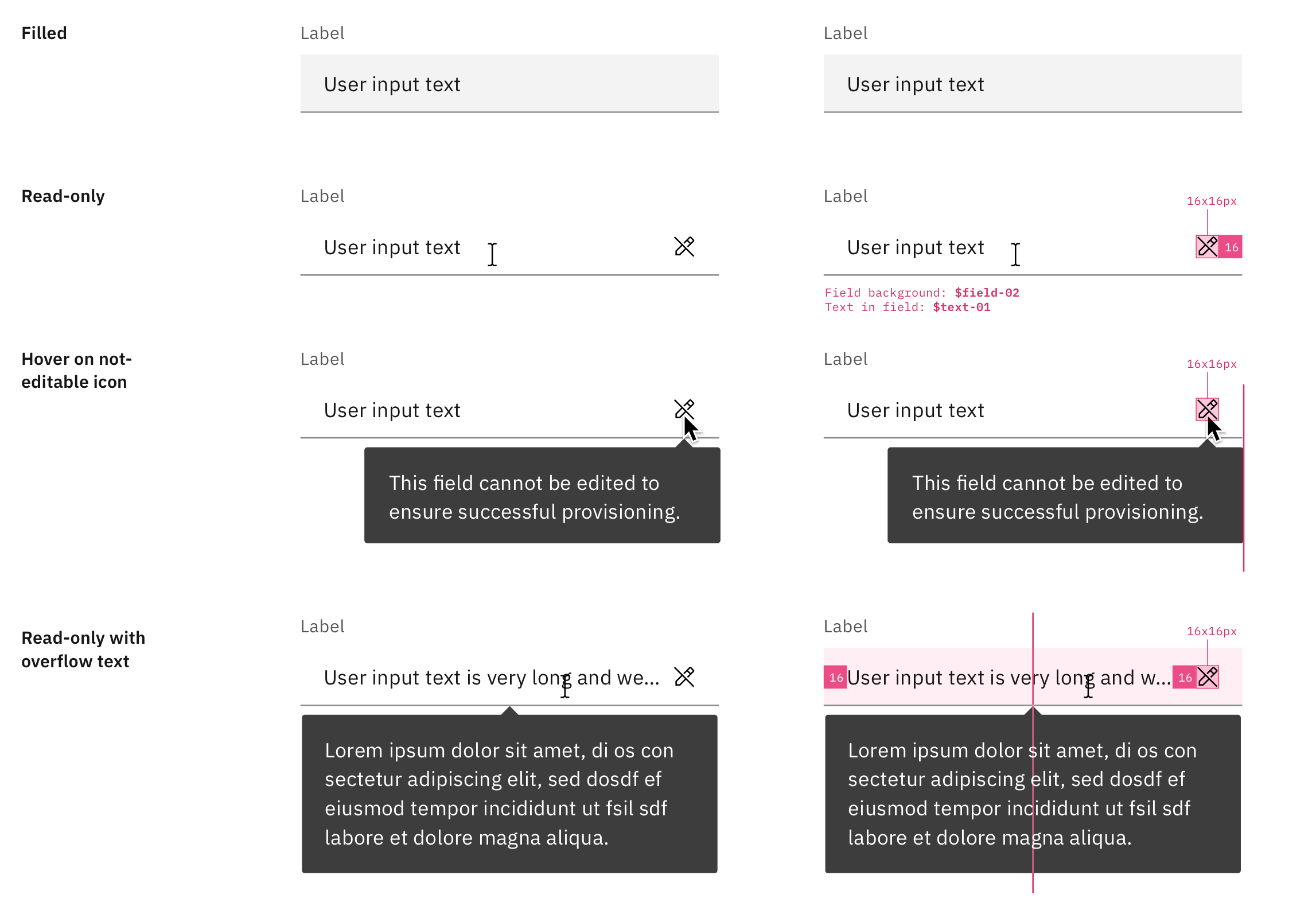 Read Only Text Input Issue 3018 Carbon design system carbon GitHub